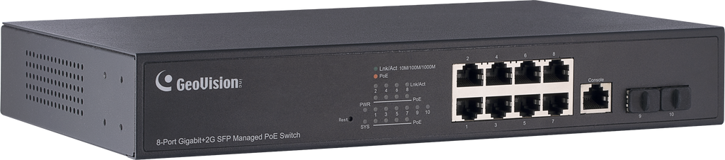 Geovision GV-APOE0811-V2 (140-APOE081-401U) 8-port 10/100/1000M PoE