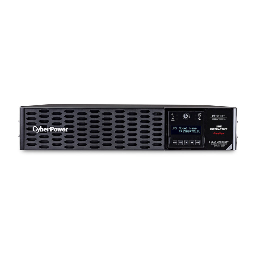 CyberPower PR1500RTXL2U 1500VA/1500W, Sine Wave, 2U, NEMA 5-15P, 10 Ft