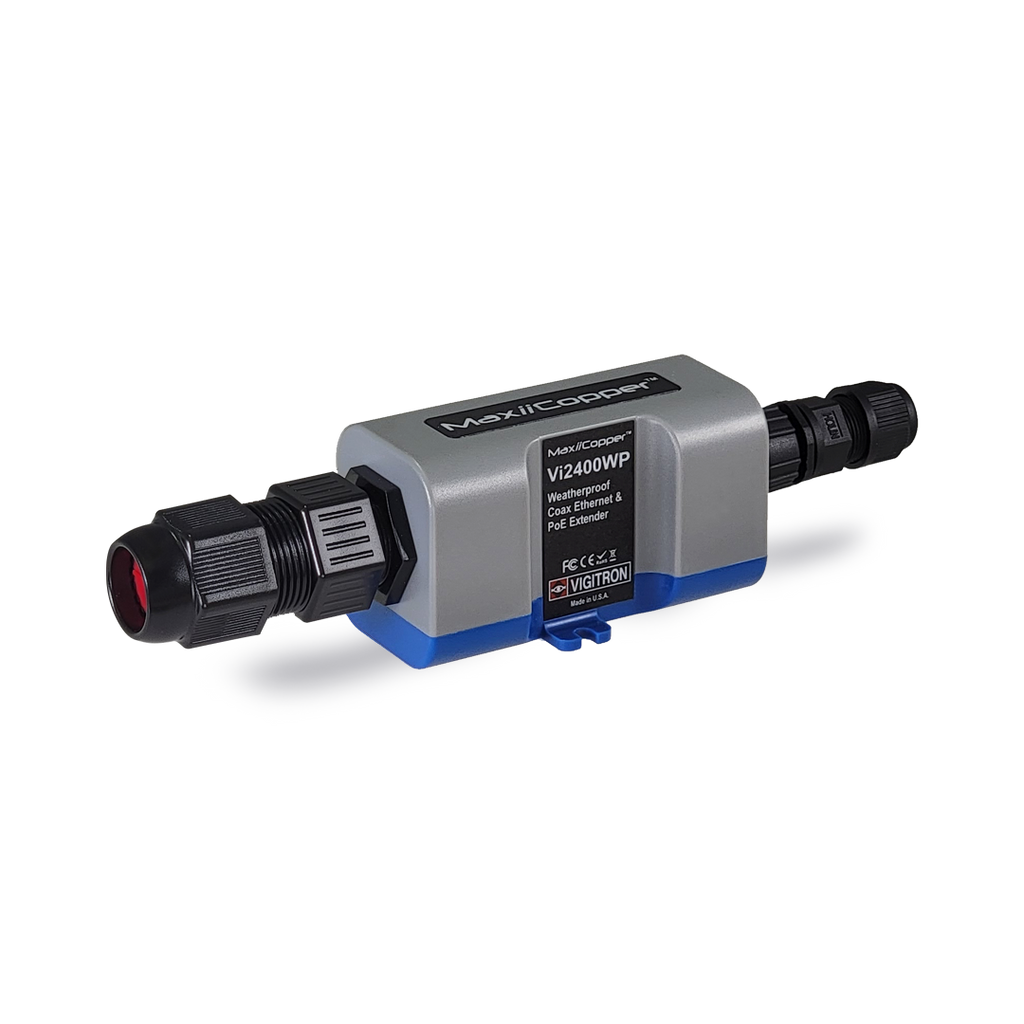 Vigitron Vi2400WP 1-Port MaxiiCopper™ Ethernet Extender over Coax, af/