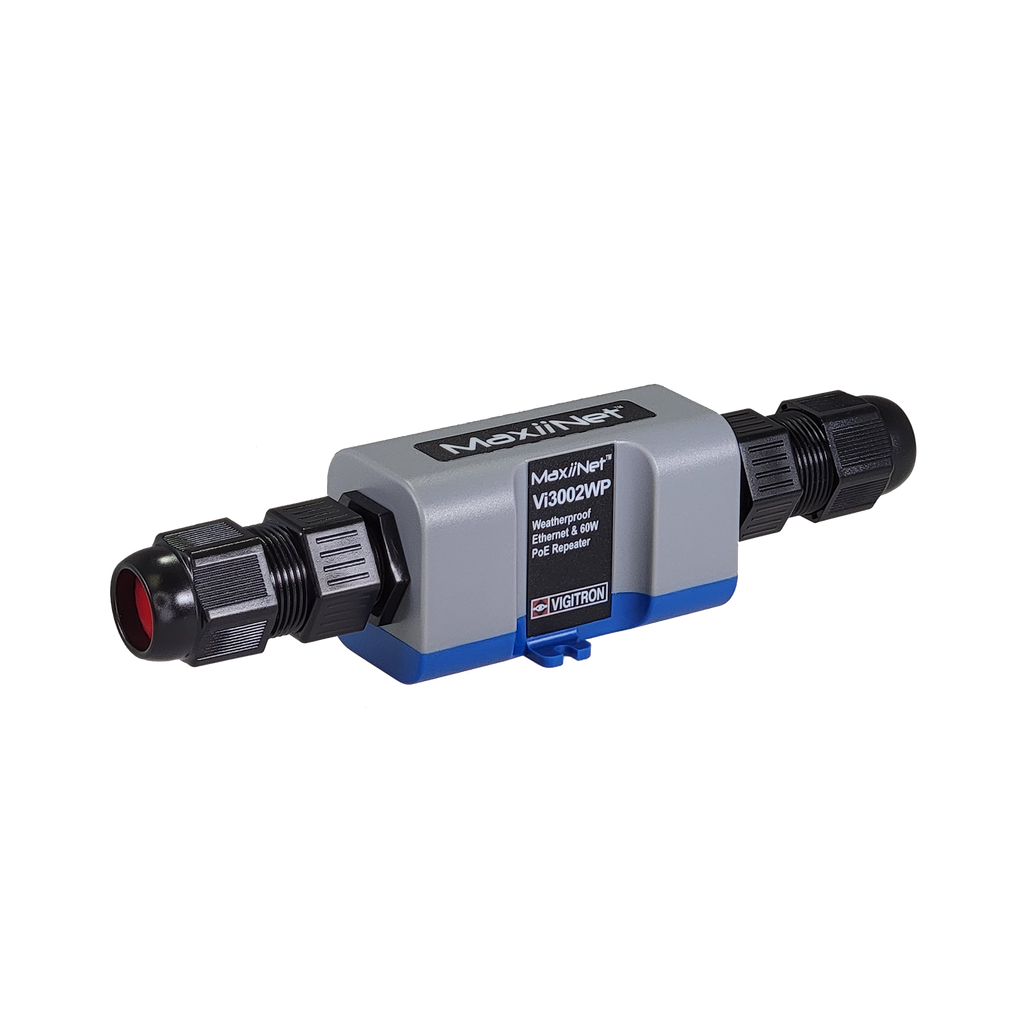 Vigitron Vi3002WP 10/100 MaxiiNet™ Ethernet & af/at 60W PoE Repeater,