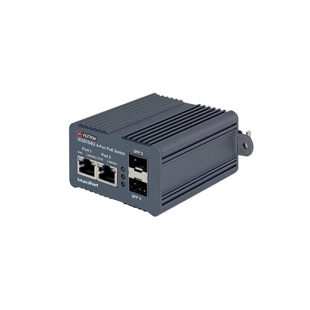 Vigitron Vi30104U 4-Port Layer 2, 1G PoE Switch