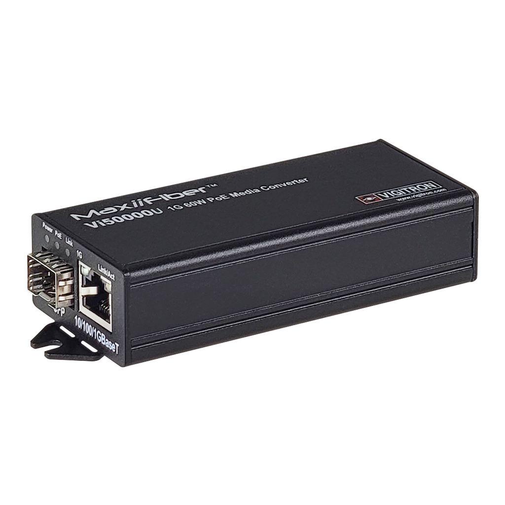 Vigitron Vi50000U 1-Port MaxiiFiber™ 100/1G Ethernet Media Converter,