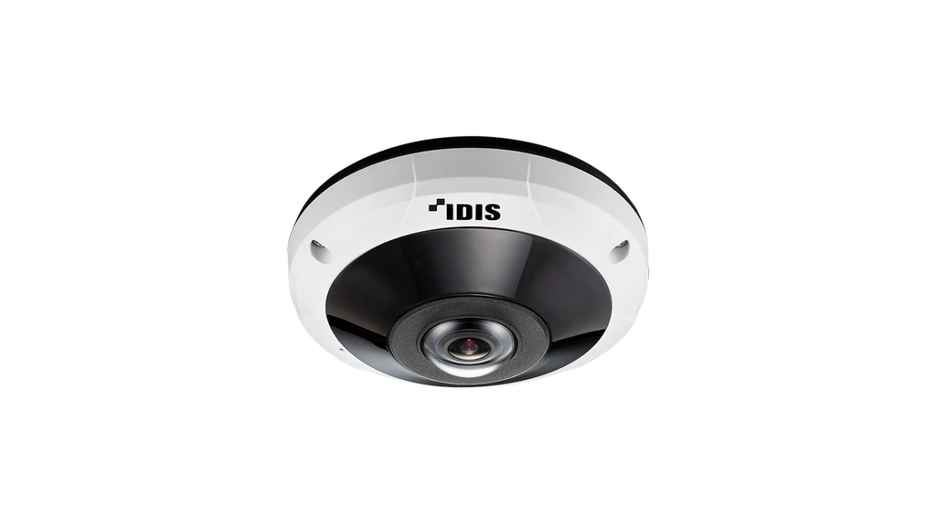 IDIS DC-Y6516WRX-W 5M 360 Vandal Outdoor Camera, 1.5mm, IR 65ft., PoE