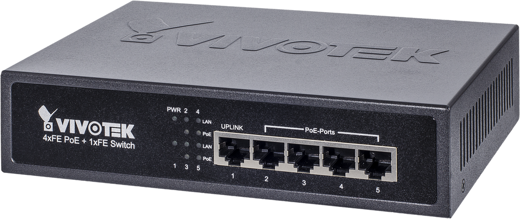 Vivotek AW-FET-050A-065 Unmanaged 4 Port PoE Switch
