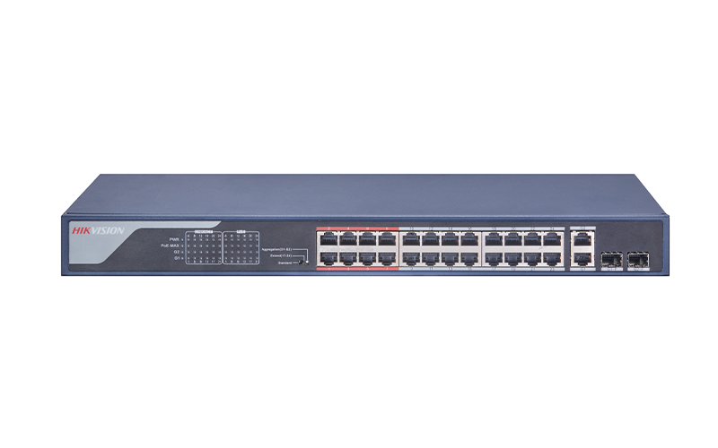 Hikvision HIK-DS-3E0326P-E2 Switch,Unmanaged,24 Port,PoE